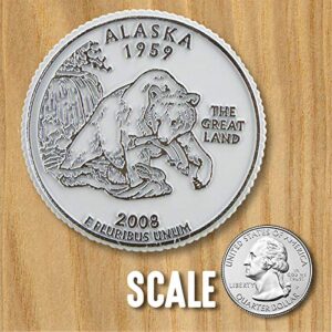 Idaho State Quarter Magnet by Classic Magnets, 2.5" Diameter, Collectible Souvenirs Made in The USA