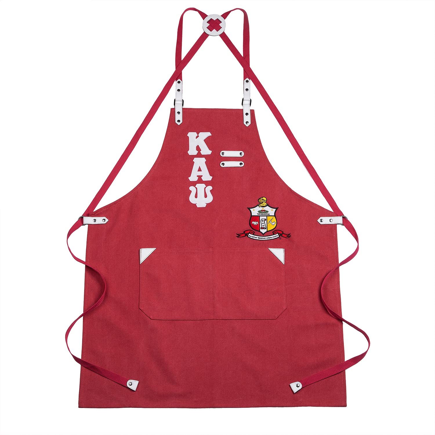 BBGreek Kappa Alpha Psi Official Vendor - Canvas and Vegan Leather Apron - Fraternity Paraphernalia