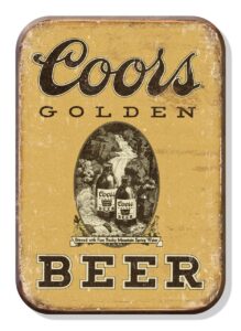 desperate enterprises coors golden vintage beer refrigerator magnet - funny magnets for office, home & school - made in the usa