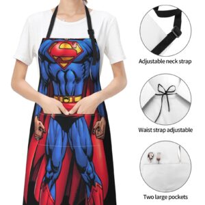 model zone Superhero waterproof apron is the best gifts for the family man or woman cooking apron funny aprons waterproof creative cooking apron