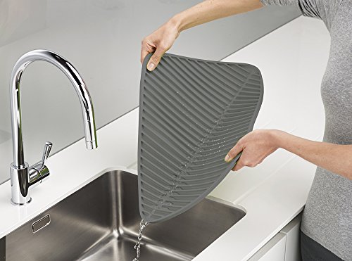 Joseph Joseph Flume Folding Draining Mat, Gray, Large