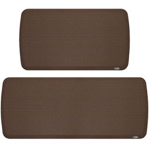 gelpro elite anti-fatigue kitchen mat bundle - 20 x 36 & 20 x 48, linen truffle