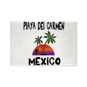 cafepress playa del carmen mexico magnets rectangle magnet, 3"x2" refrigerator magnet