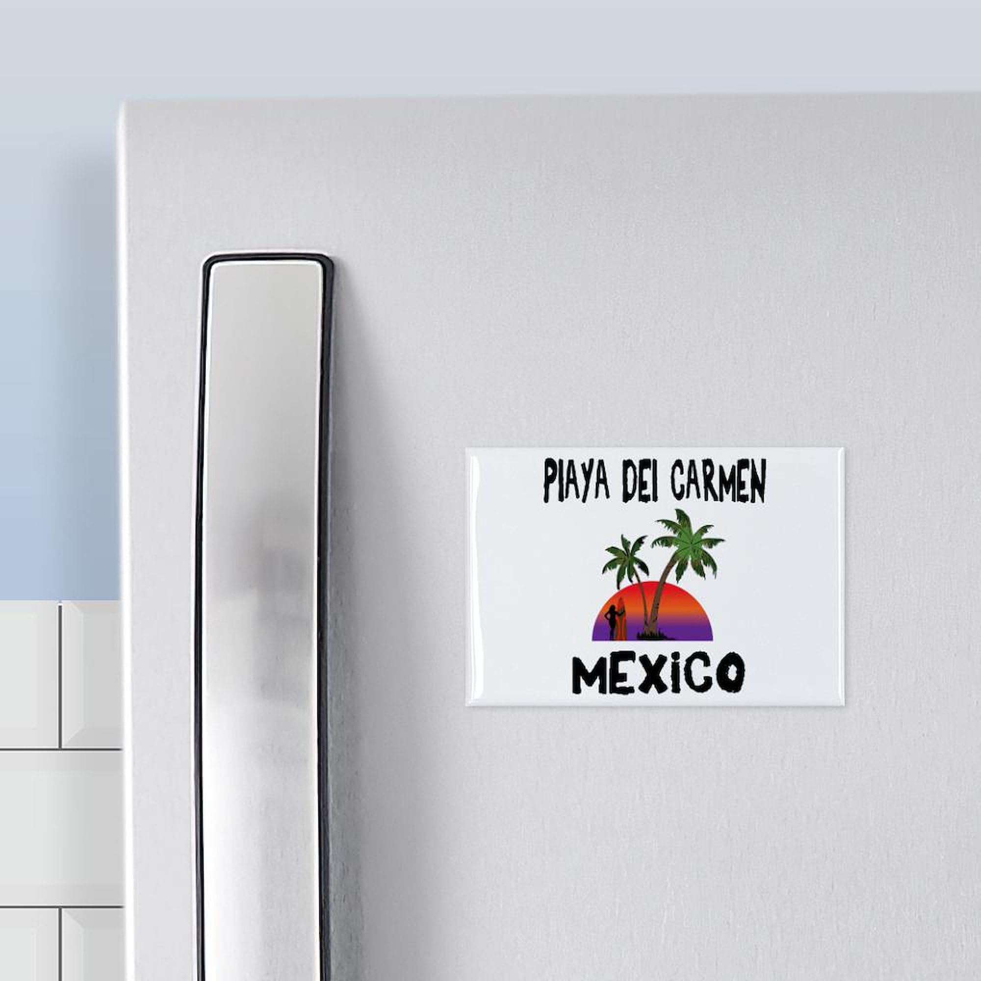 CafePress Playa Del Carmen Mexico Magnets Rectangle Magnet, 3"x2" Refrigerator Magnet