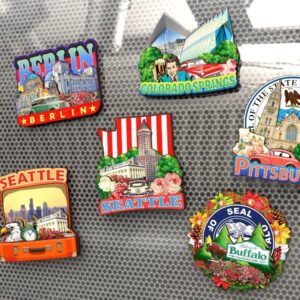 Austin Texas USA America Fridge Magnet Wooden Collection 3D Wood Handmade Travel City Souvenirs Refrigerator Magnet Home Decoration Gift -45