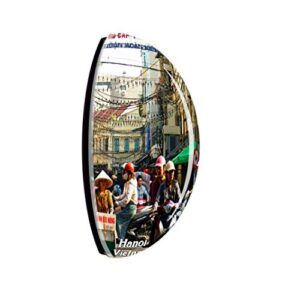 Old Town Hanoi Vietnam Fridge Magnet 3D Crystal Glass Tourist City Travel Souvenir Collection Gift Strong Refrigerator Sticker