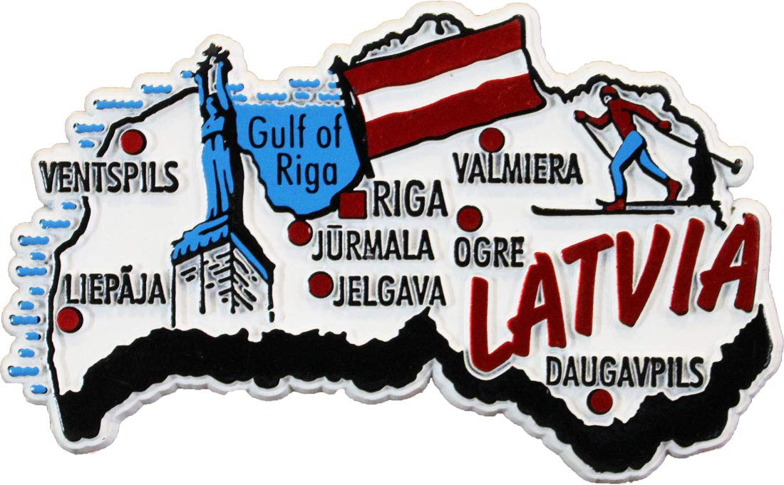 Latvia - Country Magnet