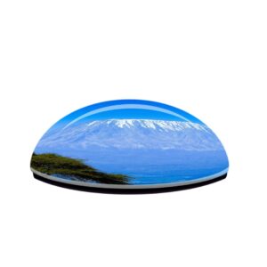 Kilimanjaro Amboseli Kenya Fridge Magnet 3D Crystal Glass Tourist City Travel Souvenir Collection Gift Strong Refrigerator Sticker