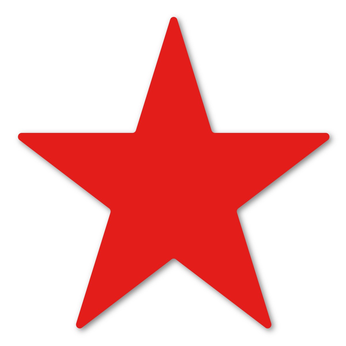 Red Star Magnet by Magnet America is 4" x 4" Made for Vehicles and Refrigerators