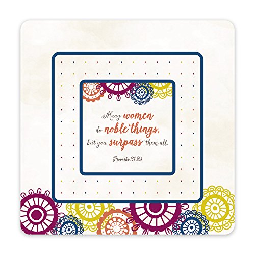 Magnetic Picture Frame Set - 3-in-1 Noble Woman Proverbs 31:29 Fridge Magnets, 5 3/4 Inch