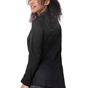 Chef Works Women's Nepal Chef Coat, Black, XX-Large