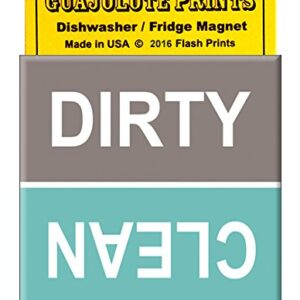 Clean Dirty Dishwasher Magnet Sign Indicator - Turquoise and Gray Beach Colors Style