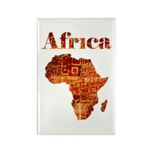 cafepress ethnic africa rectangle magnet, 3"x2" refrigerator magnet