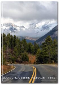 trail ridge road rocky mountain national park fridge magnet size 2.5" x 3.5"