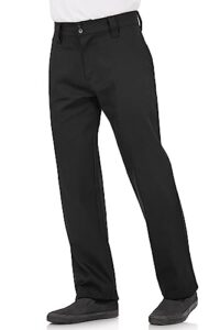 chef works men's essential pro chef pants, black, 38