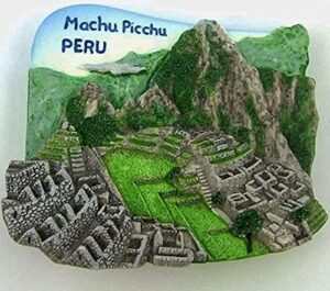 witnystore tiny machu picchu the lost city of the incas in cusco region, peru latin america tourist attractions resin refrigerator magnet traveler souvenir gift memento 3d fridge magnets