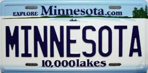 minnesota state license plate novelty fridge magnet