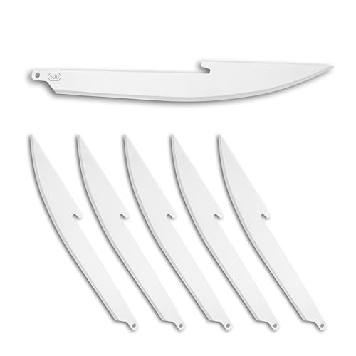 OUTDOOR EDGE 3.5" RazorSafe Replacement 5.0" Boning/Fillet Knife Blades - 6 Pieces plus Blade Storage Box