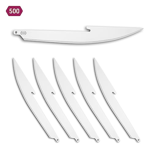 OUTDOOR EDGE 3.5" RazorSafe Replacement 5.0" Boning/Fillet Knife Blades - 6 Pieces plus Blade Storage Box