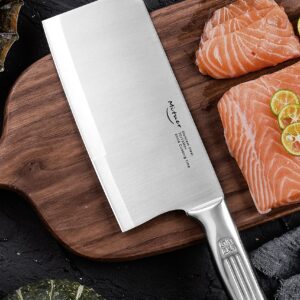 Mituer Meat Cleaver 7 inch Butcher Knife - Stainless Steel Chinese Chef Knife - Cleaver Knife for Restaurants and Home