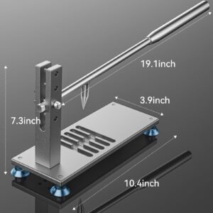 ZeroPone Oyster Clam Opener Machine Adjustable Oyster Shucker Machine Oyster Shucker Tool Set Including Knives, Glove and g-Clip, Seafood Tools for Hotel Family Buffet