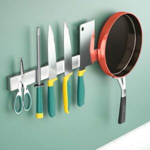 Magnetic Knife Holder for Wall 16 Inch Knife Magnetic Strip Refrigerator Knife Magnet Bar Wall Mount Knife Rack for RV Kitchen Utensil Holder Metal Tool Holder Knife Block for Kitchen Organization