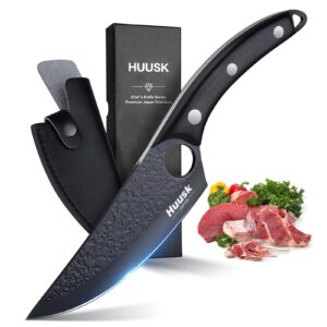 huusk japan knife,sharp knife chefs knife with leather sheath viking knife husk knife chef meat cleaver, home camping or outdoor