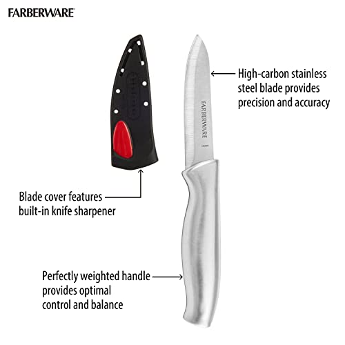 Farberware Edgekeeper Self-Sharpening Paring Knife, 3.5-Inch, Stainless