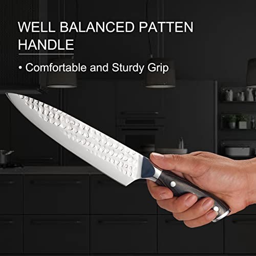 Mareston Chef Knife, Ultra Sharp Kitchen Knife High Carbon Stainless Steel Sharp Cooking Knife with Ergonomic Handle（8 Inch ）