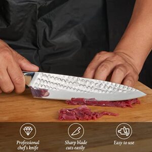 Mareston Chef Knife, Ultra Sharp Kitchen Knife High Carbon Stainless Steel Sharp Cooking Knife with Ergonomic Handle（8 Inch ）