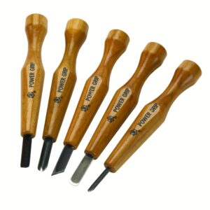 rockler five piece power grip carving set (japan import)