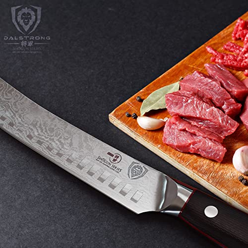 DALSTRONG Butcher Knife - 8 inch - Shogun Series ELITE - Japanese AUS-10V Super Steel - G10 Handle - Vacuum Treated - Meat, Kitchen Slicer - Razor Sharp Breaking Knife - BBQ Knife - Sheath Included