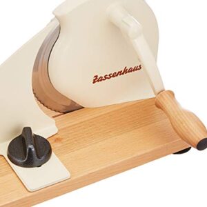 Zassenhaus Classic Manual Bread Slicer, 11.75-Inch by 8-Inch, Cream, (72082)