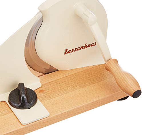 Zassenhaus Classic Manual Bread Slicer, 11.75-Inch by 8-Inch, Cream, (72082)