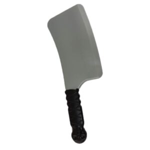 novelty giant www.noveltygiant.com jumbo plastic butcher knife cleaver prop silver