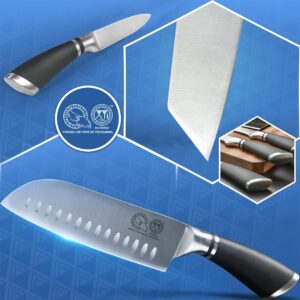 XYJ Knives Authentic Since 1986,Chef Knife Professional Set with Bag,Cleaver Butcher Knife for Meat Cutting