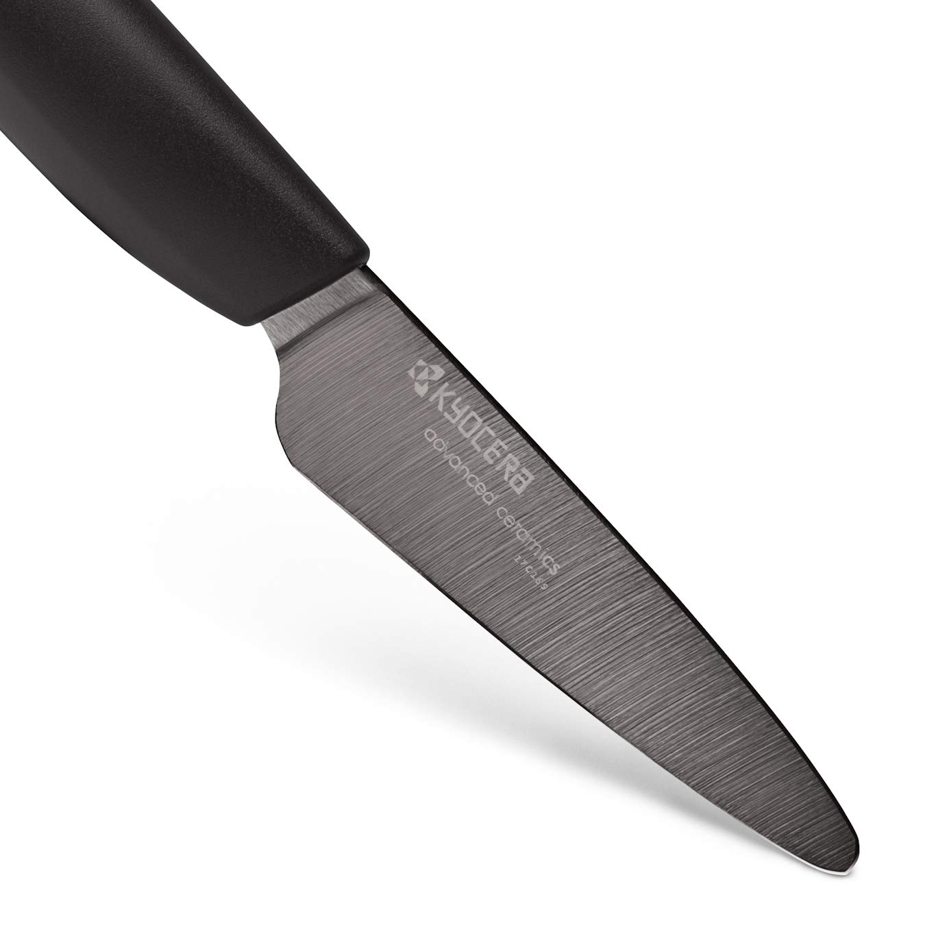 Kyocera Advanced Ceramic Revolution Series 3-inch Paring Knife, Black Blade