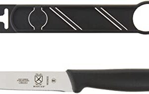 Mercer Culinary Bar Knife,Black, 4” Plain Edge, Pointed Tip