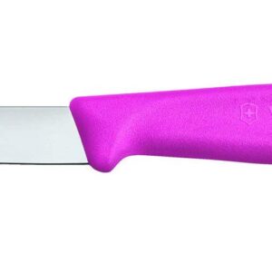 Victorinox Swiss Classic 2 Piece Paring Knife Set Straight Edge Pointed Tip - Pink