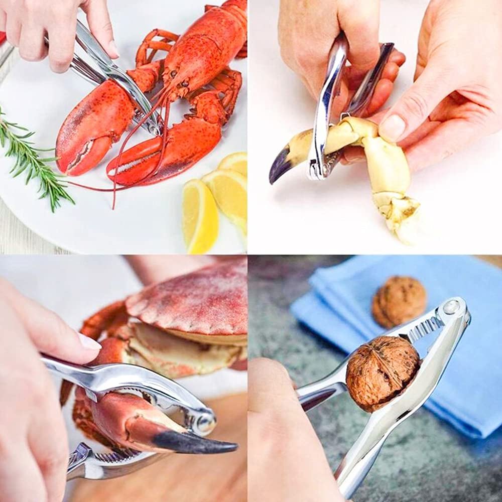 New Starting Point Trading 26 PCS Seafood Tools Include Crab Crackers, Seafood Scissors, Lobster Sheller, Crab Hammer, and Shellfish Forks, Nutcracker Set