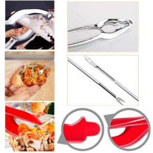 New Starting Point Trading 26 PCS Seafood Tools Include Crab Crackers, Seafood Scissors, Lobster Sheller, Crab Hammer, and Shellfish Forks, Nutcracker Set