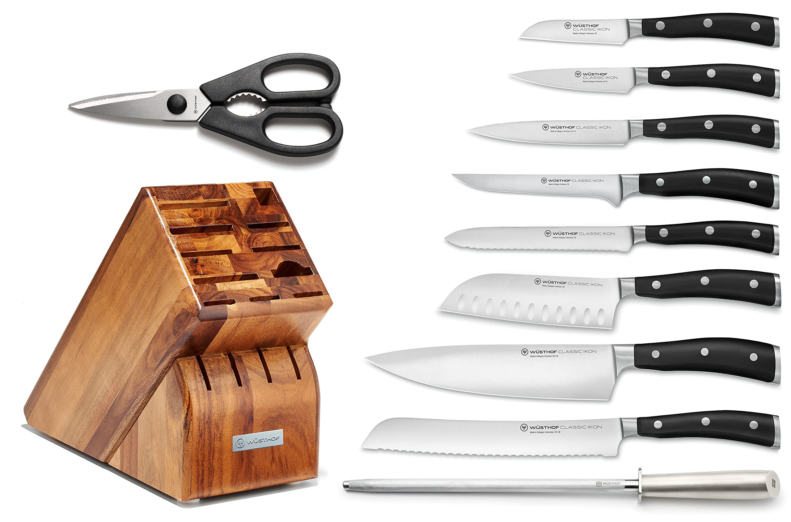 WÜSTHOF Classic IKON 11-Piece Knife Block Set