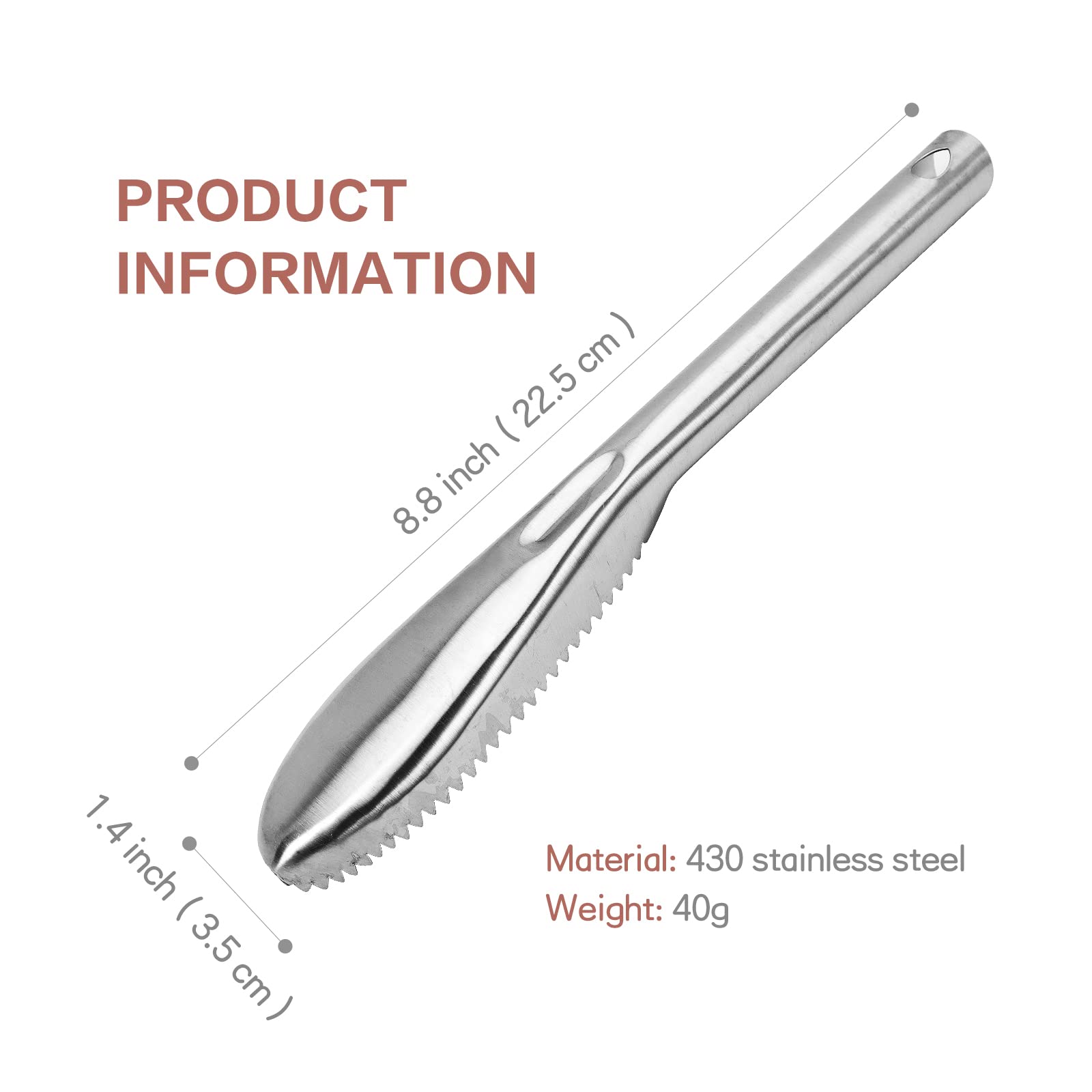 2 Pieces Fish Scaler Stainless Steel Fish Scaler Remover, Easily Remove Fish Scales Cleaning BrushTool Fish Scraper for Kitchen Fish Cleaning Tools