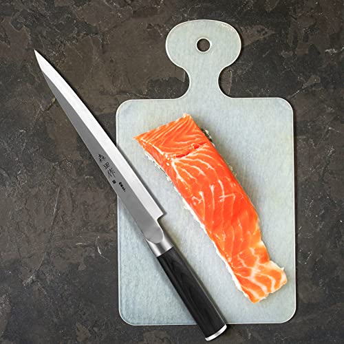 CHUYIREN Sashimi Knife- 9.5 inch(240mm), Sushi Knife, Professional Yanagiba Knife with Ergonomic Handle, Japanese Chef Knife for Fish Filleting, Slicing, Valentines Day Gifts