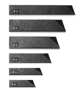 cangshan 61741 6-piece knife edge guard set, black