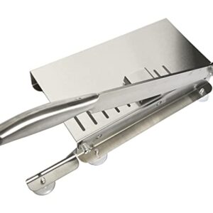 Frozen Meat Cutter Manual Slicer Chopper 10.4inch Stainless Steel for Rib Beef Mutton Vegetable Whole Chicken