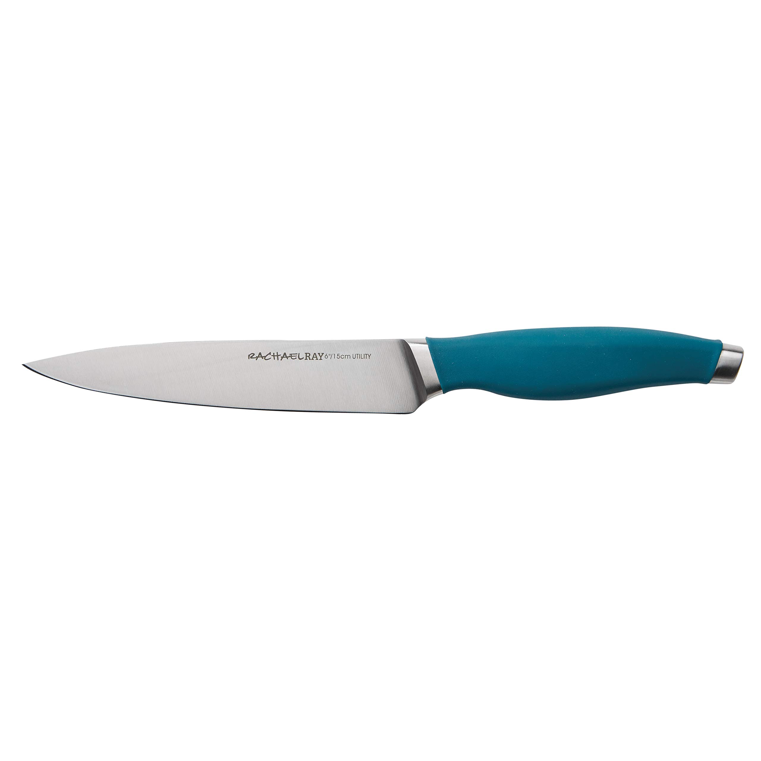 Rachael Ray 2-Piece Japanese Steel Utility Knife Set, Teal