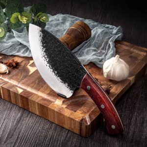 HENWAFX Seafood Market Aquatic Fish Knives Professional Tool Kitchen Knife Sharp Slaughter Fish Special Knife Meat Cleaver (forging)