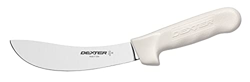 Dexter-Russell - 6123 Sani-Safe SB12-6 6" Skinning Knife with White Poly Handle