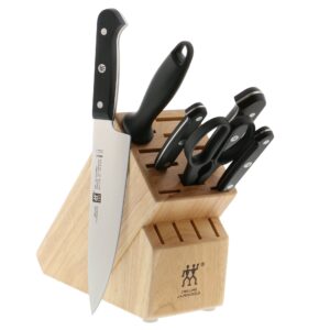 zwilling j.a. henckels zwilling gourmet 7-pc knife block set, 3.15 pound